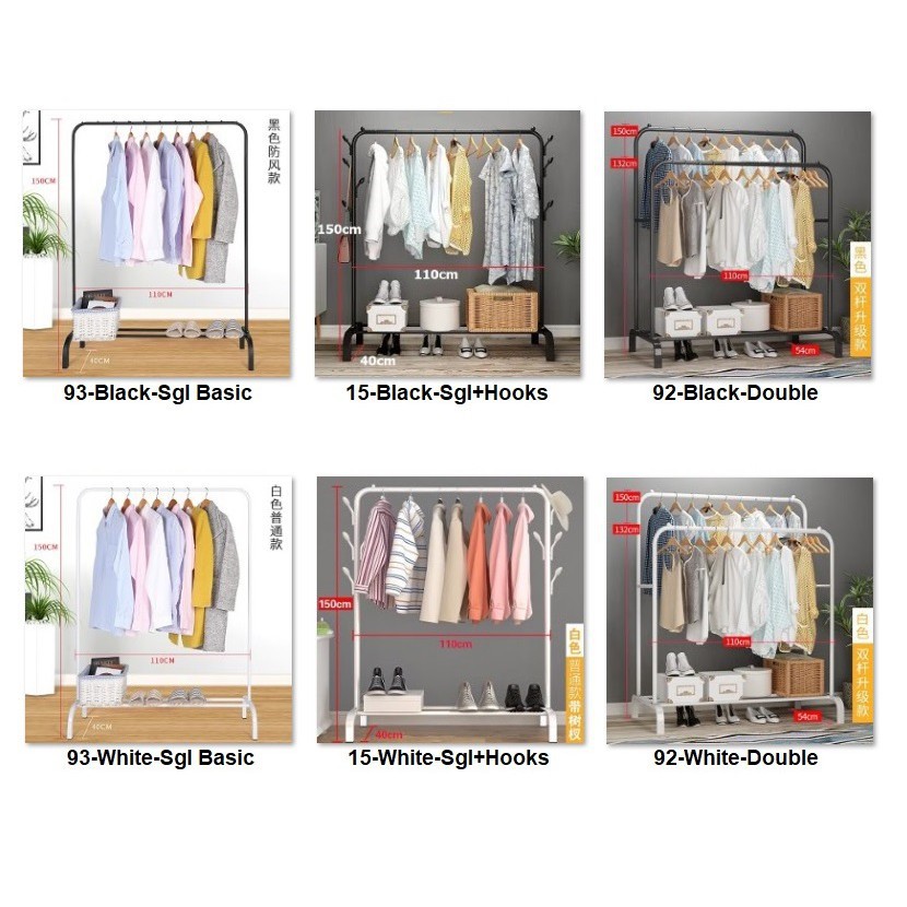 Clothes Rack Hanging / Tempat Letak Barang Baju Penyangkut Beg Sidai ...