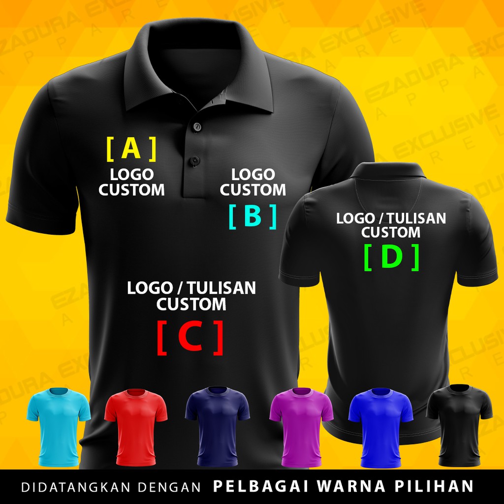 🔥[ MEGA SALES ] TSHIRT BAJU KOLER CUSTOM (100% PREMIUM COTTON) 🔥 ...
