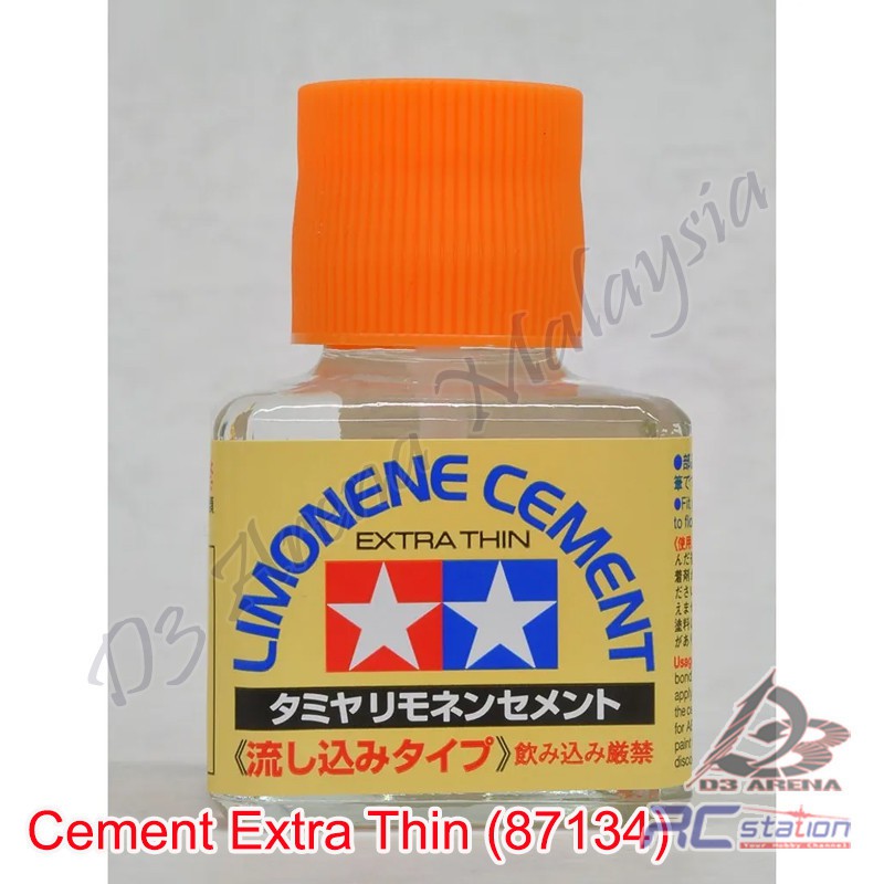 Tamiya #87134 - Limonene Cement Extra Thin - 40ml [87134] | Shopee Malaysia