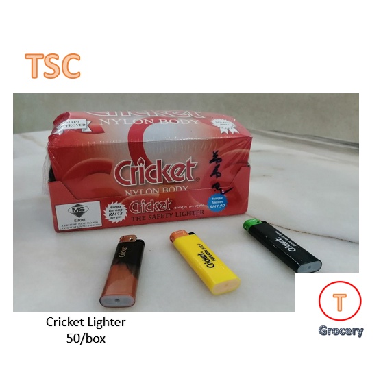 Alladdin / Cricket Lighter 1 box (50x) | Shopee Malaysia