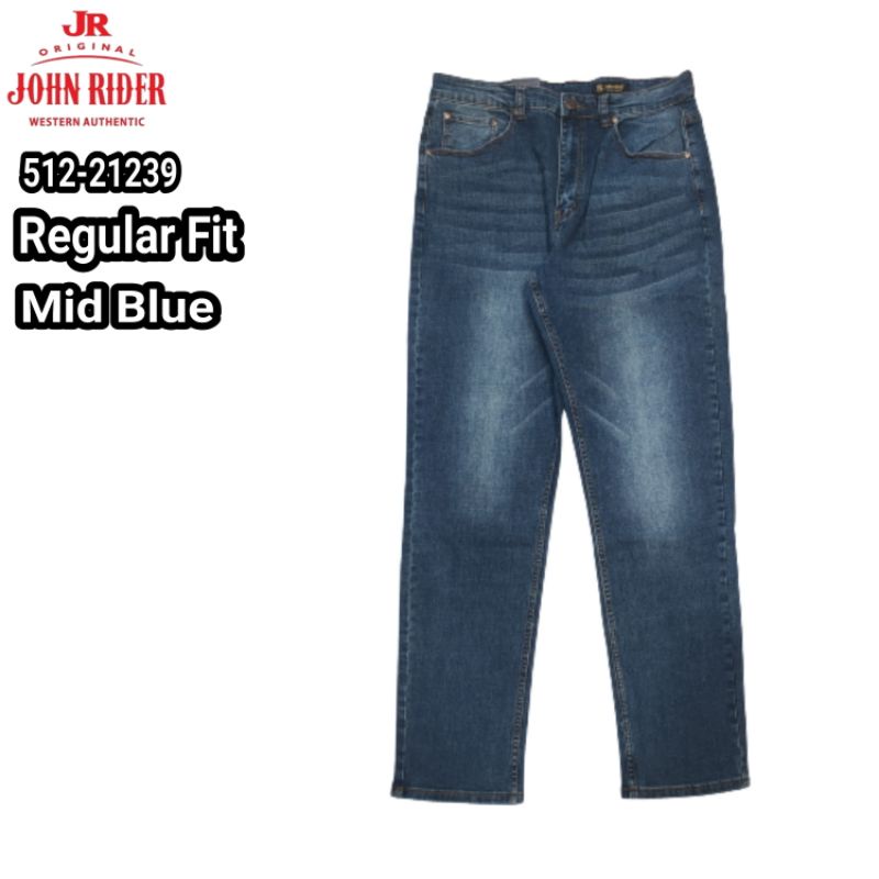 🔥JOHN RIDER ORIGINAL JEANS REGULAR FIT STRETCHABLE 512- 21239🔥 | Shopee ...