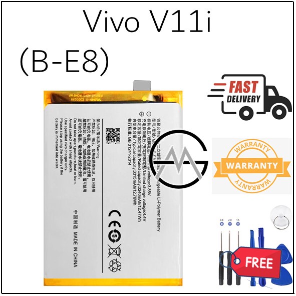 Original Vivo V11i / Y97 Battery BATERI B-E8 (3240 mAh) | Shopee Malaysia