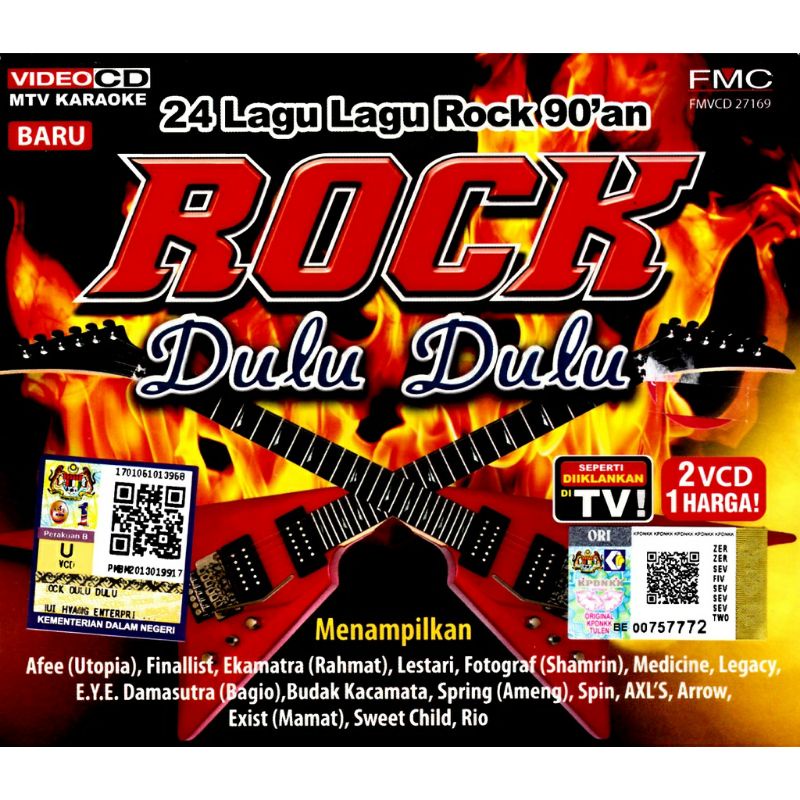 VCD ROCK DULU DULU 24 LAGU LAGU ROCK 90'AN VCD KARAOKE FMVCD27169 | Shopee Malaysia