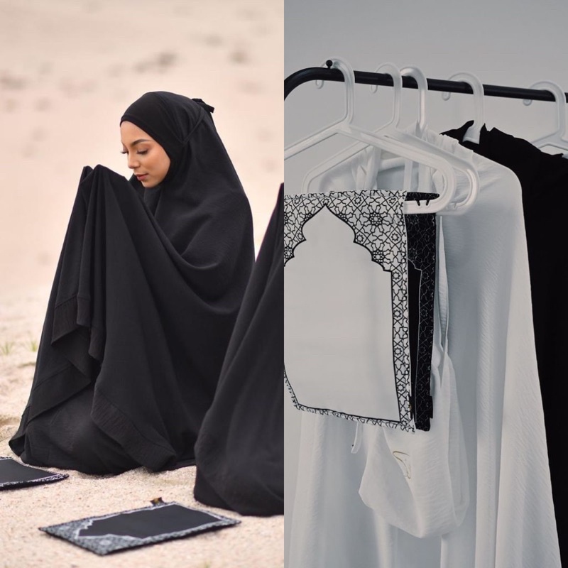 [READY STOCK] SET UMRAH JUBAH NUNHA BY NEELOFA MARKAZ TIJAARI | Shopee Malaysia