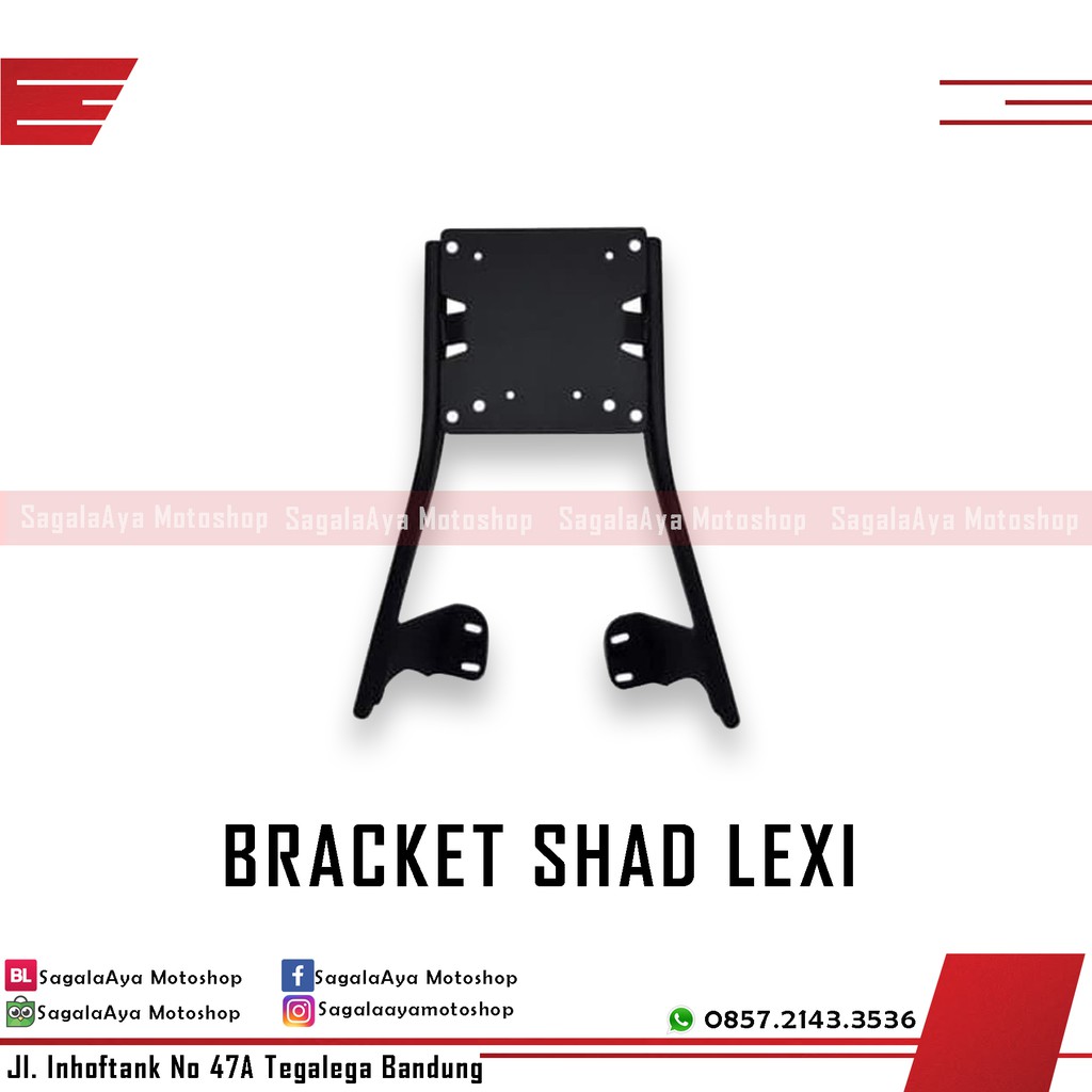Original shad top box Bracket for 2018 yamaha lexi 125 motorbike ...