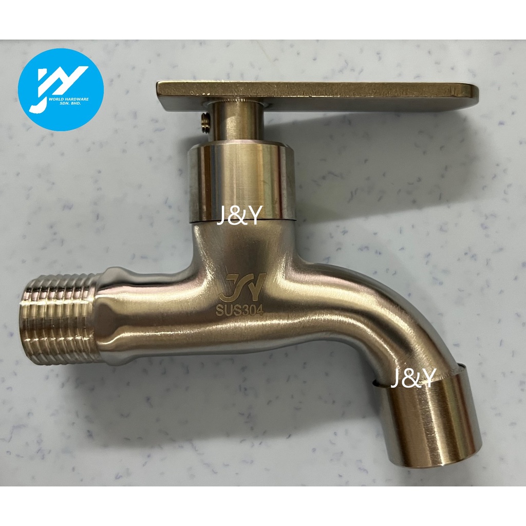 Bathroom Faucet Water Tap 15mm (1/2 inch ) SUS 304 Stainless Steel ...