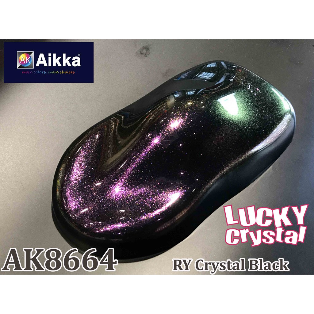 AIKKA AK8664 RY CRYSTAL BLACK *** LUCKY CRYSTAL SPECIAL EFFECT 2K PAINT ...
