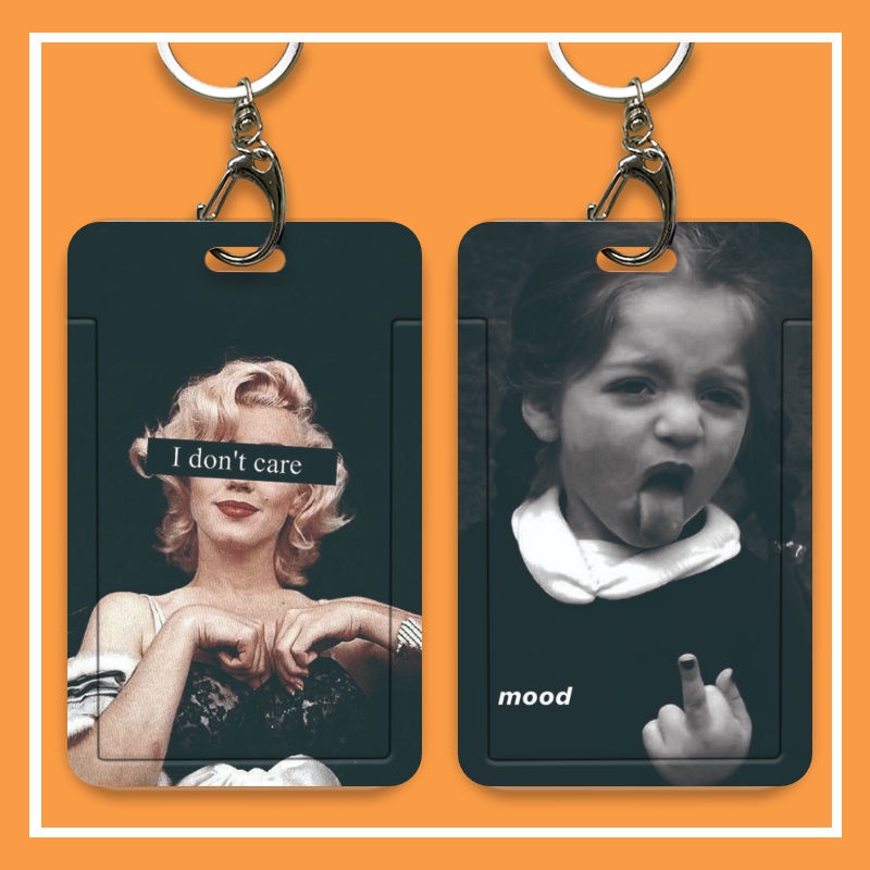 European style ID Credit Bank Card Holder Staff Name Tag Students Bus ...