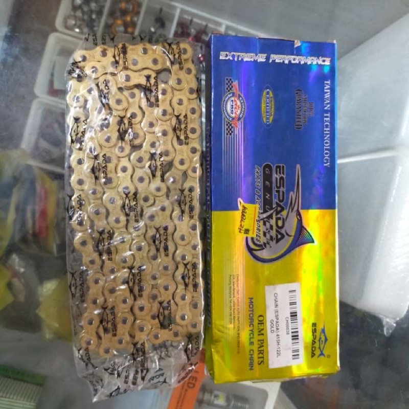 Espada Racing 415 HD Gold Chain Heavy Duty 122L / 132L Y15ZR LC135 VF3i ...