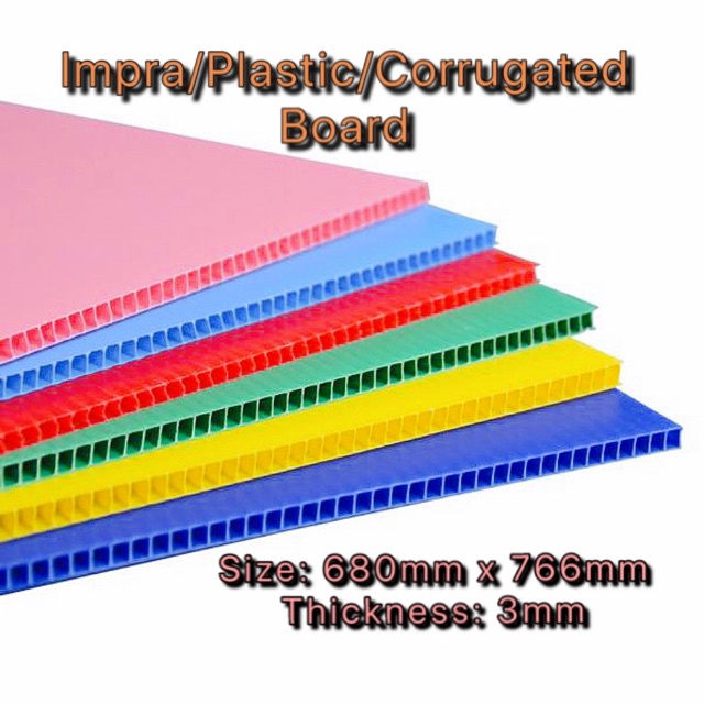 IMPRA BOARD 680MM X 766MM X 3MM PLASTIC DISPLAY BOARD | Shopee Malaysia