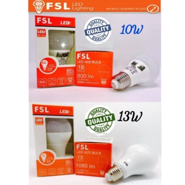 [READY STOCK] FSL 10W /13W E27 LED BULB | Shopee Malaysia