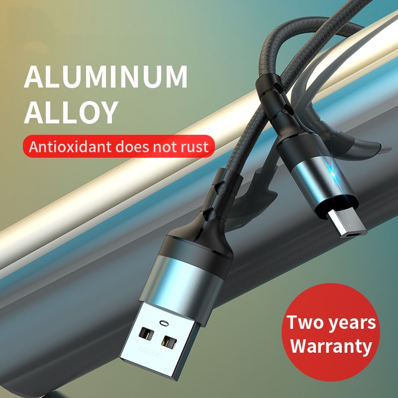 Fast Charge Cable 5A Auto Power Cut Off Data Type C Micro Android Fast ...