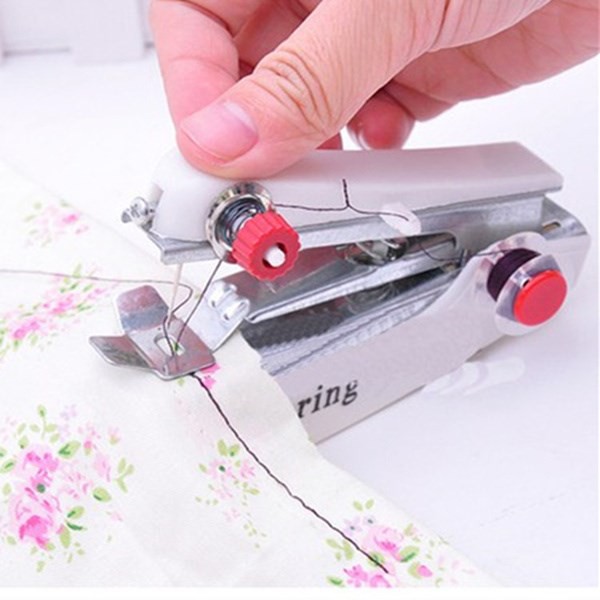Mini Portable Hand-Held Clothes Sewing Machine | Mesin Jahit Mini Mudah ...