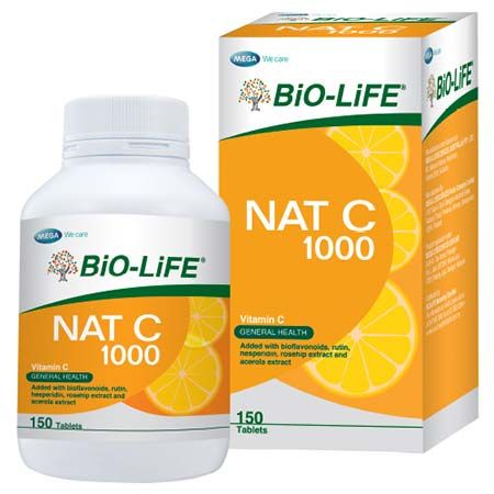 Bio-Life NAT C 1000MG tablet 30's [exp: 5/25] | immune system, skin ...