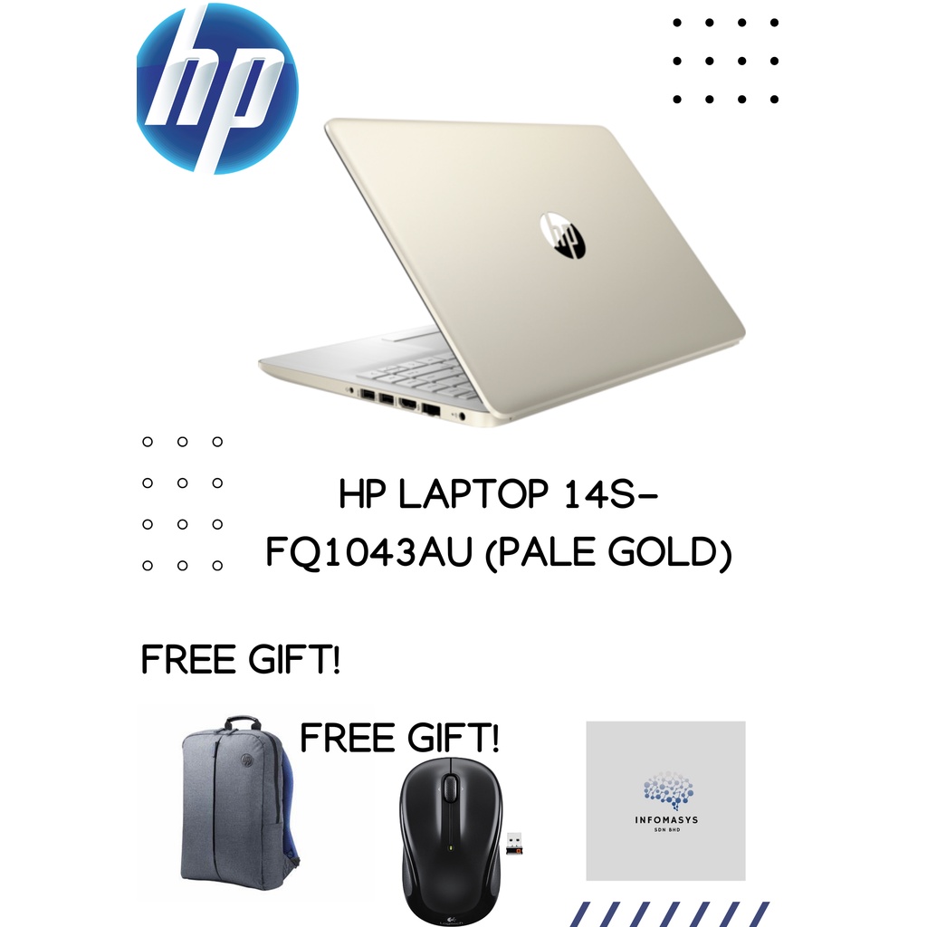HP Laptop 14s-fq1043AU (Pale Gold)**Preloaded Microsoft Office Home ...