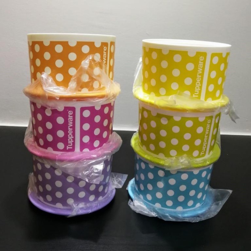 TUPPERWARE LIMITED One Touch OT Topper Polkadot 1pc (600ml) | Shopee ...