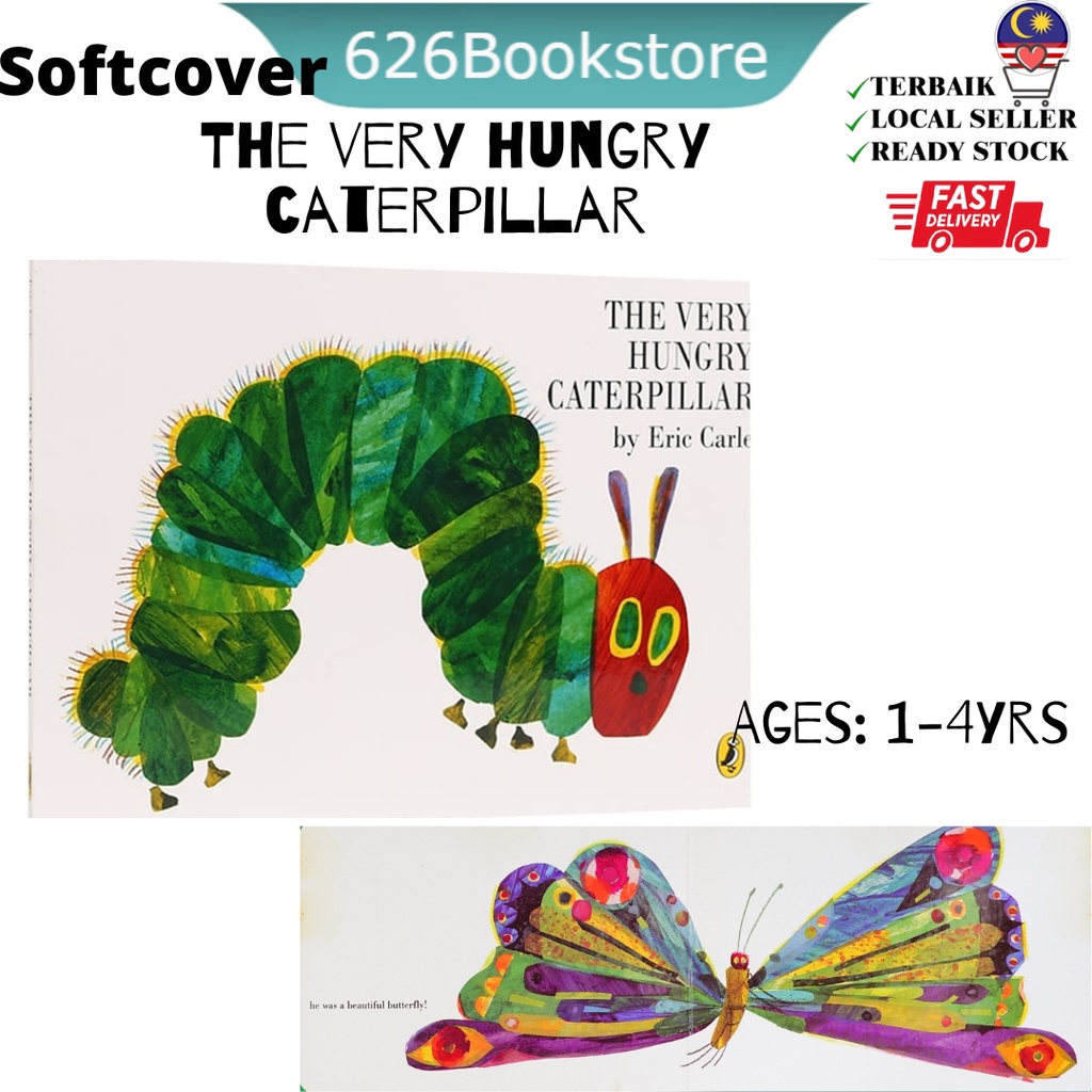 [626Book] The Very Hungry Caterpillar 好饿的毛毛虫 Softcover A4 Size Bedtime ...