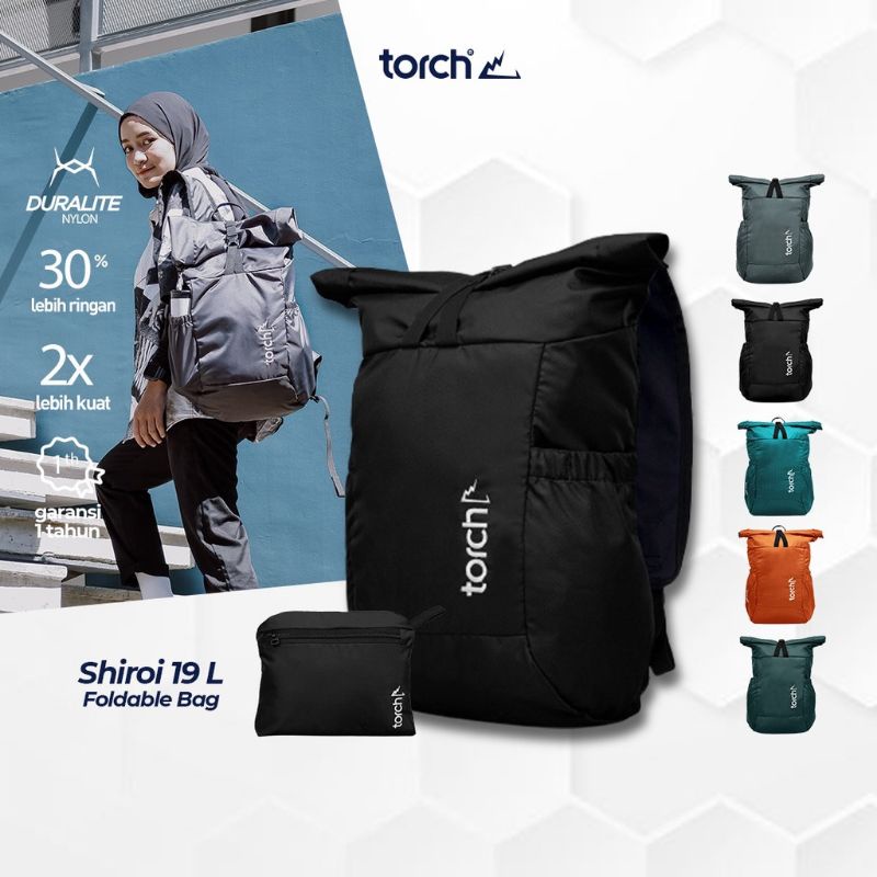 Original Torch Shiroi 19 + 2 Liter Folding Backpack | Shopee Malaysia
