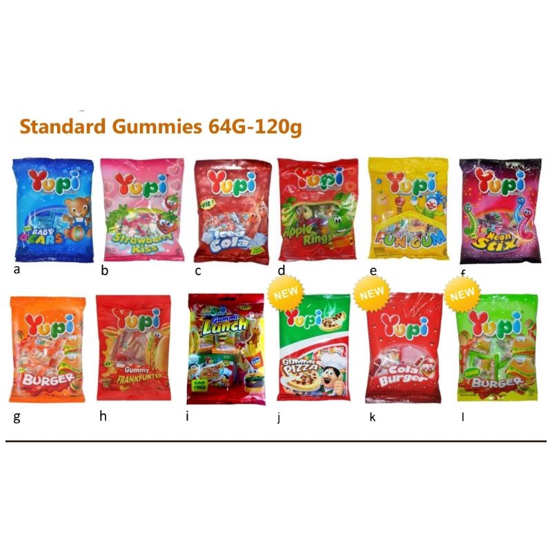 Yupi Gummy Candy 96g / 120g READY STOCKS | Shopee Malaysia