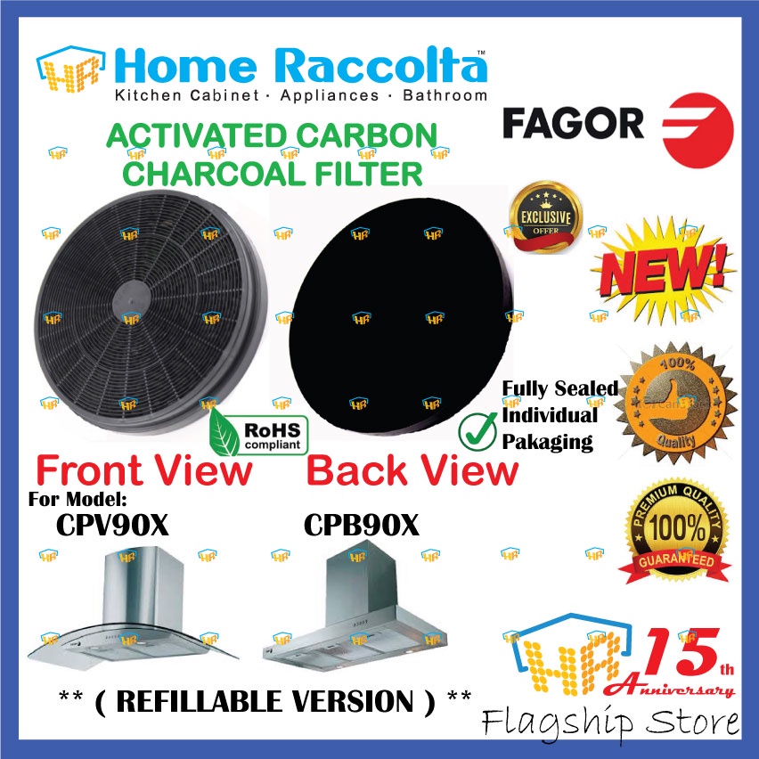 Activated Carbon Filter For FAGOR Cooker Hood FAGOR Hood (Refillable ...