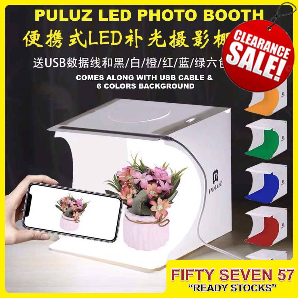 LED USB Puluz Mini LightBox Folding Photohraphy Studio Lighting Soft ...