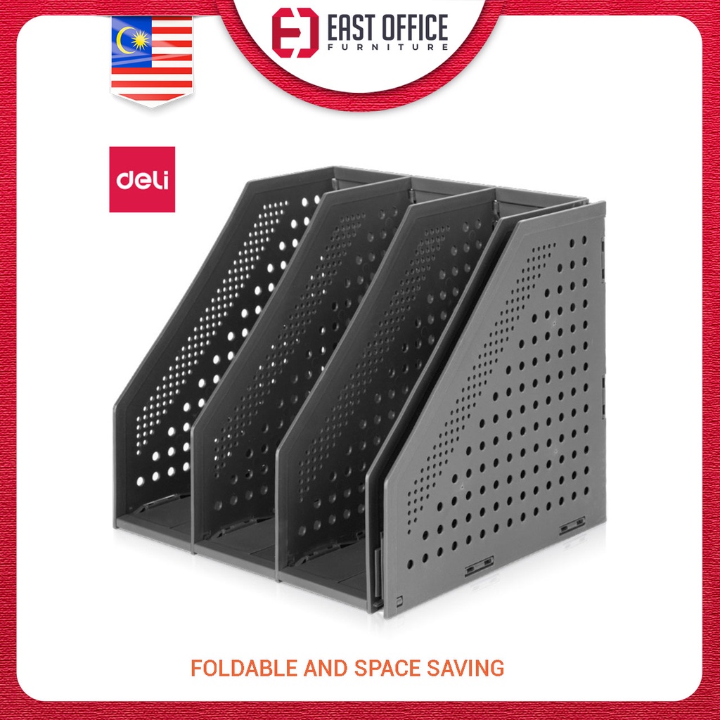 [OFFER ] 🇲🇾 Eastoffice l Foldable 4-Tiers File folder Book Rack Book ...