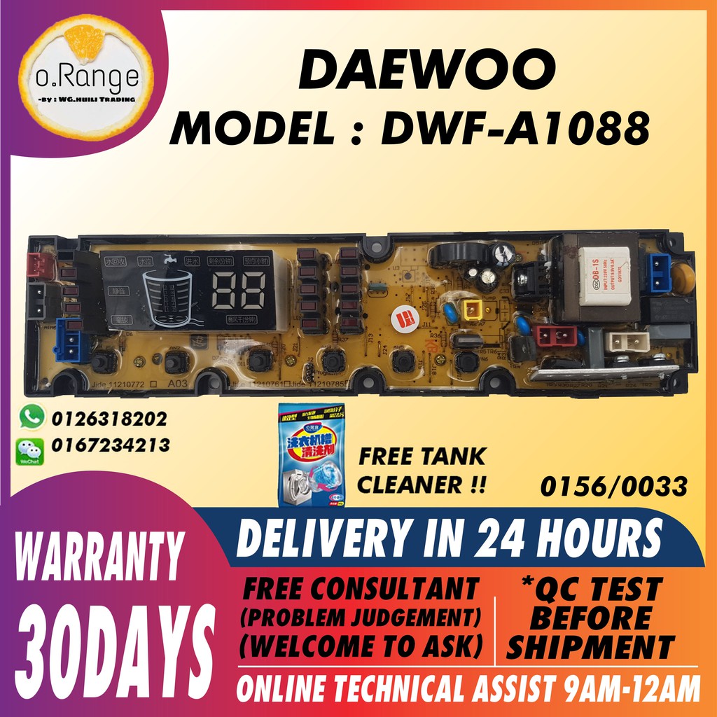 DWF-A1088 DAEWOO WASHING MACHINE PCB BOARD (CONTROL BOARD ) PANEL BOARD | Shopee Malaysia