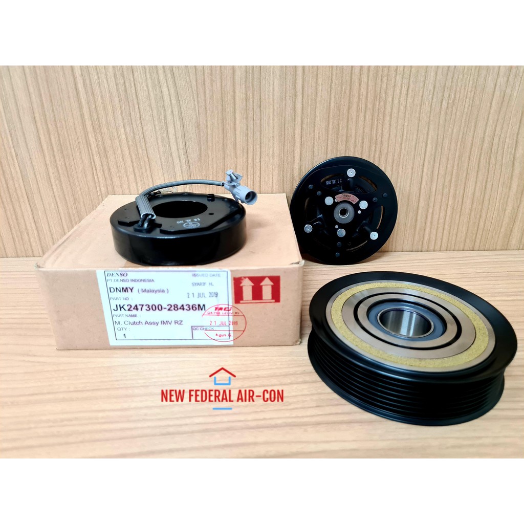 #(ORIGINAL) DENSO TOYOTA FORTUNER, TOYOTA INNOVA 7PK MAGNET CLUTCH ...