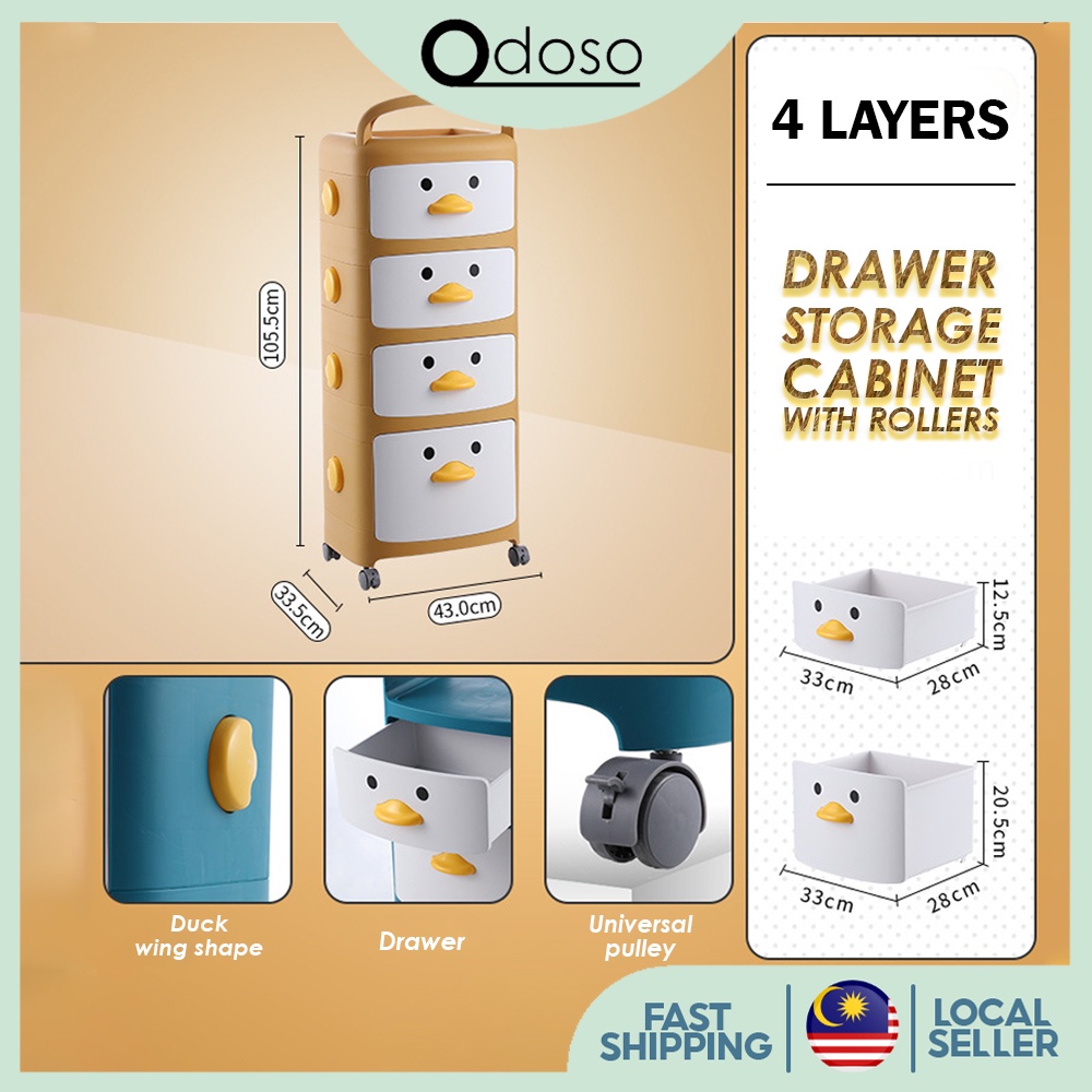 SW010 Cartoon Theme Drawer Storage Cabinet with Lock Storage Drawer ...