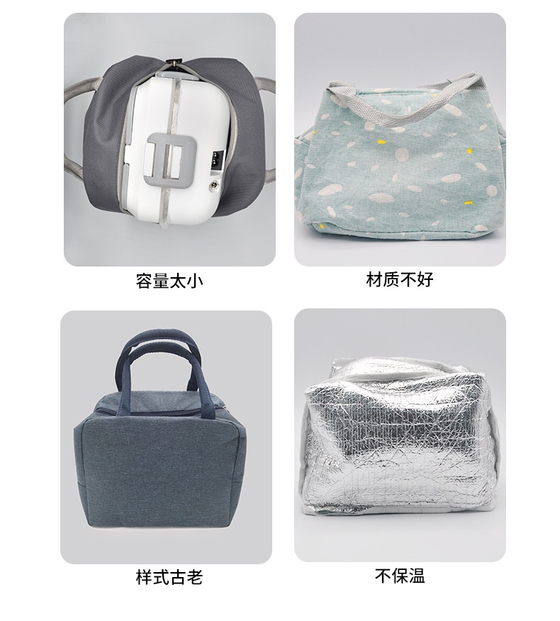 Thermal Lunch Bag Aluminum Coated Insulated Cooler Picnic Bag ...