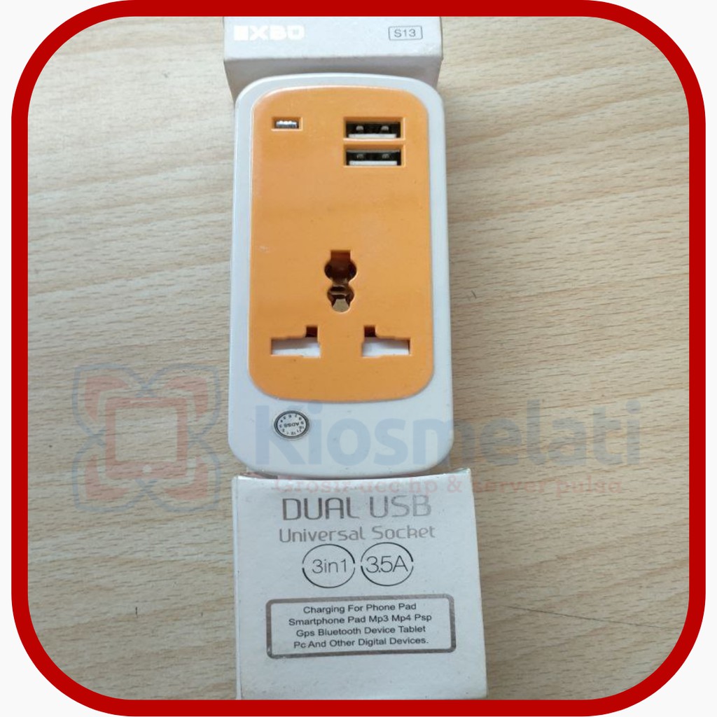 Power Strip Outlet Socket DUAL Usb 3 IN 1 35amper Extension Electrical ...