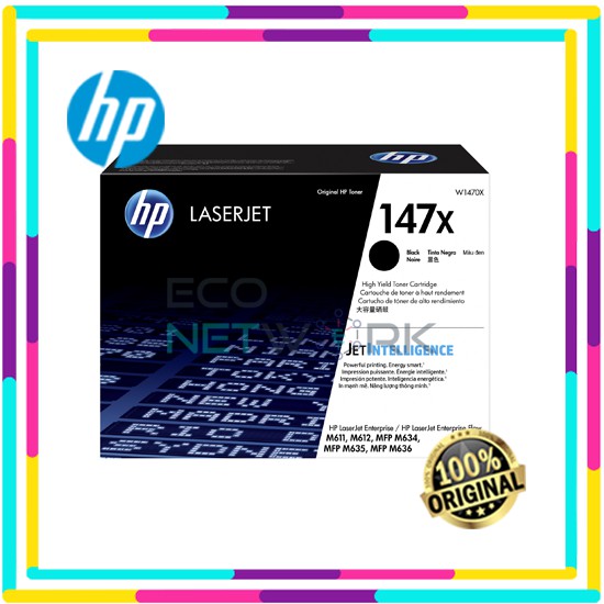 HP 147X W1470X BLACK HIGH YIELD ORIGINAL LASERJET TONER CARTRIDGE ...