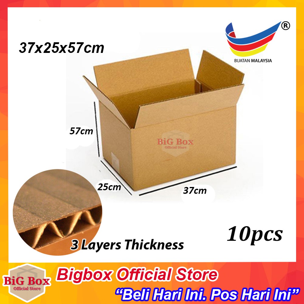 10pcs Packing Box Packaging Box Carton Box Paper Boxes Kotak - 37*25 ...