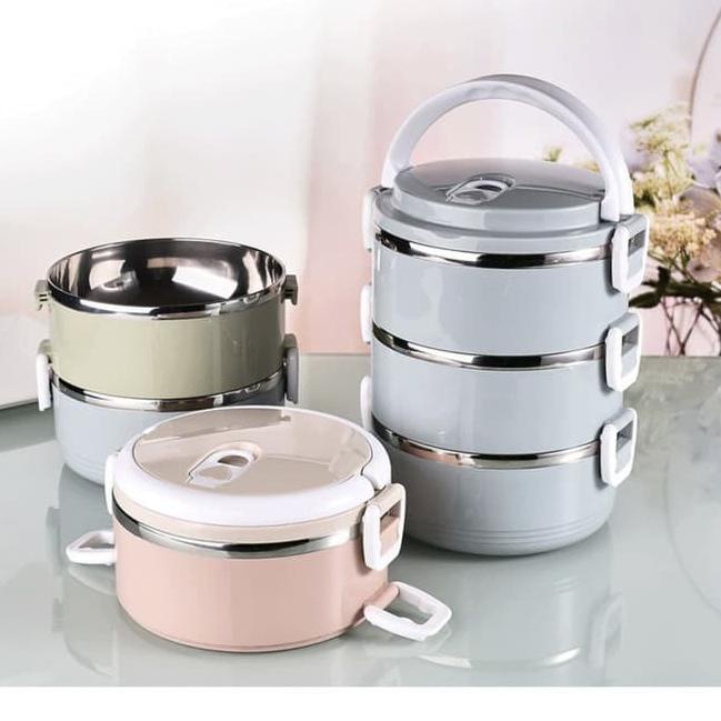 Cuci GUDANG Rantang Stainless 3-tier Rantang 4-tier Rantang Heat ...