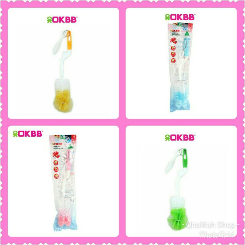 Okbb 2 in 1 bottle and nipple brush | Shopee Malaysia