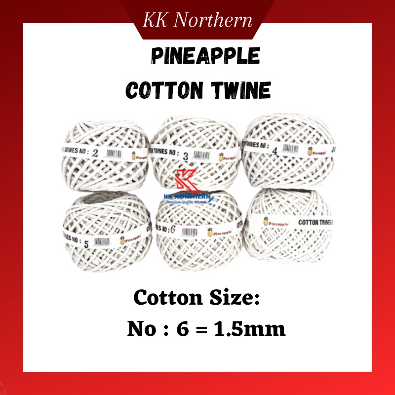 Pineapple Cotton Twine Cord Parcel String Tali Guni Jut Hemp Rope ...