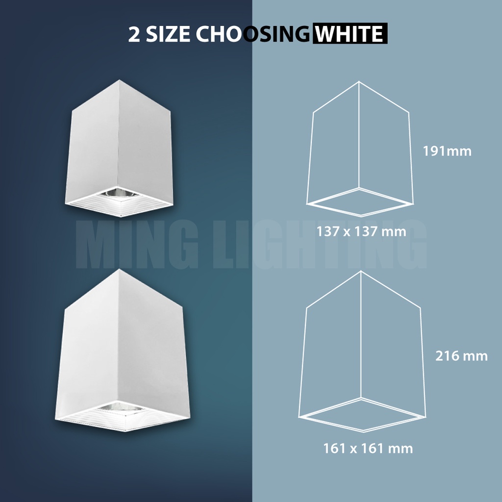 LED Square Ceiling Surface Downlight Casing Down Light Home Decoration ...