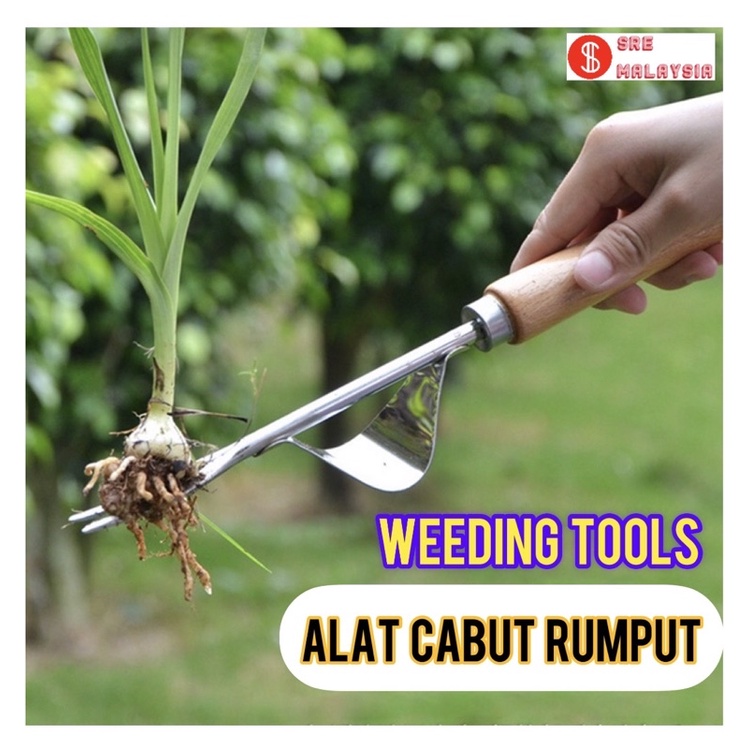 READY STOCK 🇲🇾 Alat Cabut Rumput Garden Hand Weeder Puller Stainless ...