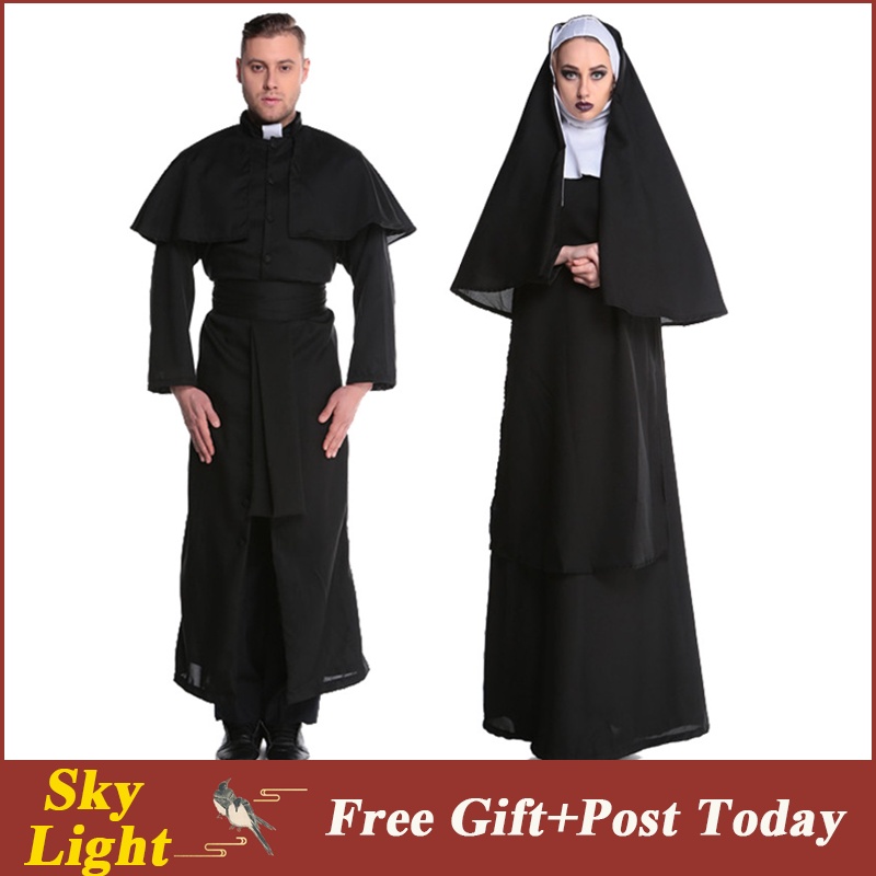 Valak Cosplay Halloween Costume Cospaly Performance Virgin Mary Costume ...