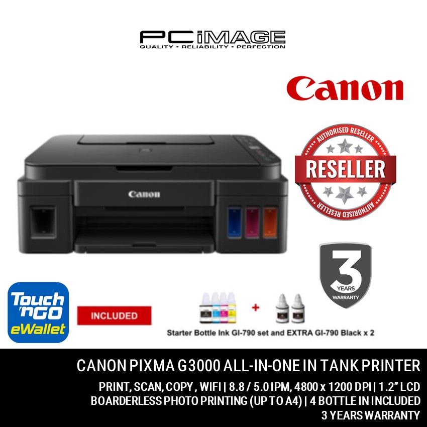 CANON G3000 G3010 G3020 G3060 PIXMA INKJET ALL-IN-ONE PRINTER | Shopee ...