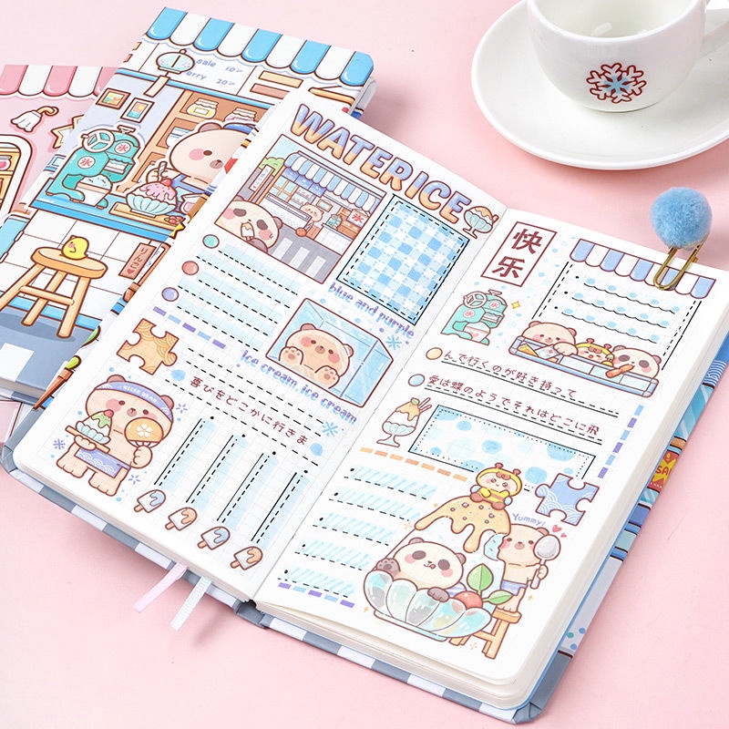 Handbook Notebook Loose-leaf Diary Small Mochi weeks Handbook ins Style ...