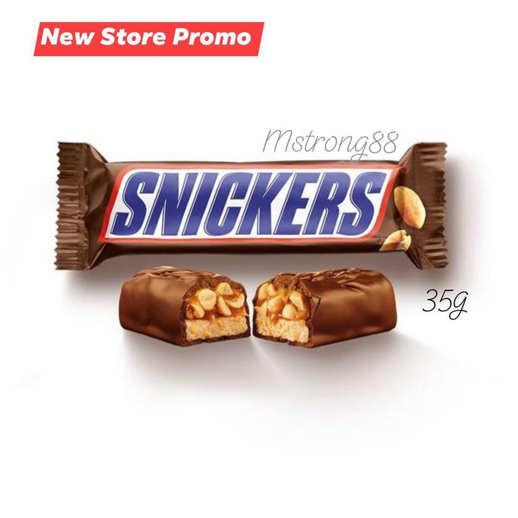 Snickers Chocolate Bar (35g) Halal | Shopee Malaysia