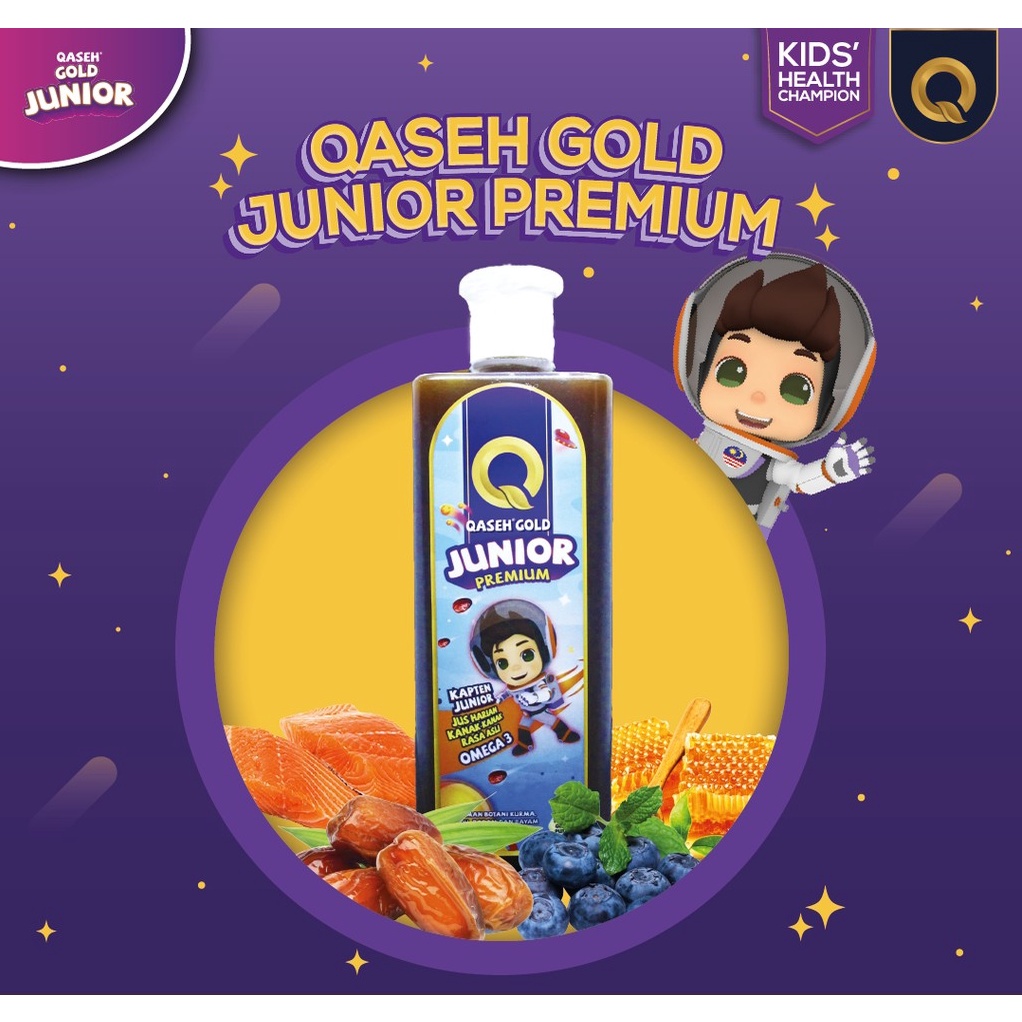 Qaseh Gold Junior Premium Jus Minuman Botani 430ml Kurma, Badam, Madu ...