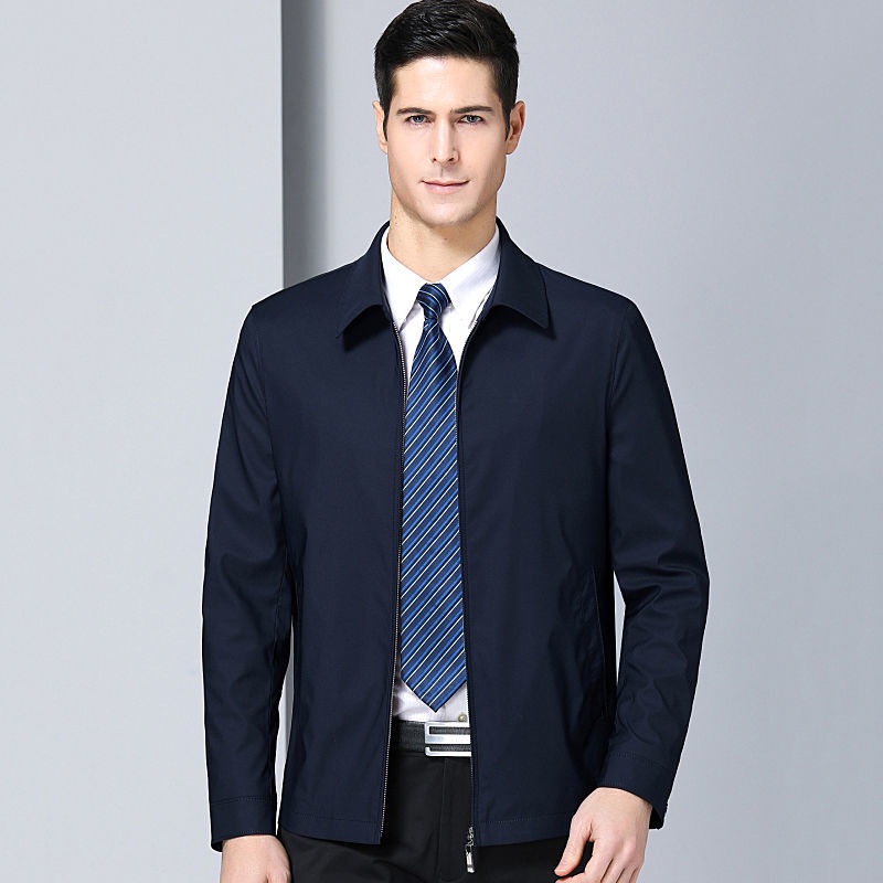 Ready Stock Men Jacket Jaket Lelaki Lapel Jacket Thin Section Casual ...