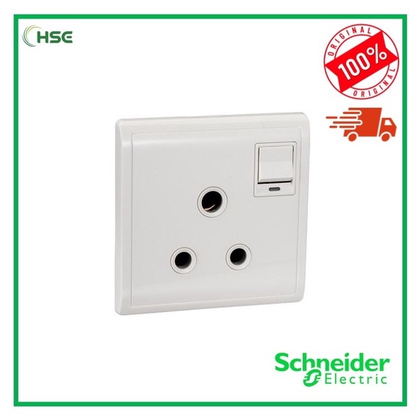 Schneider Electric Pieno 15A 250V 1 Gang Switched Socket White - HSE ...