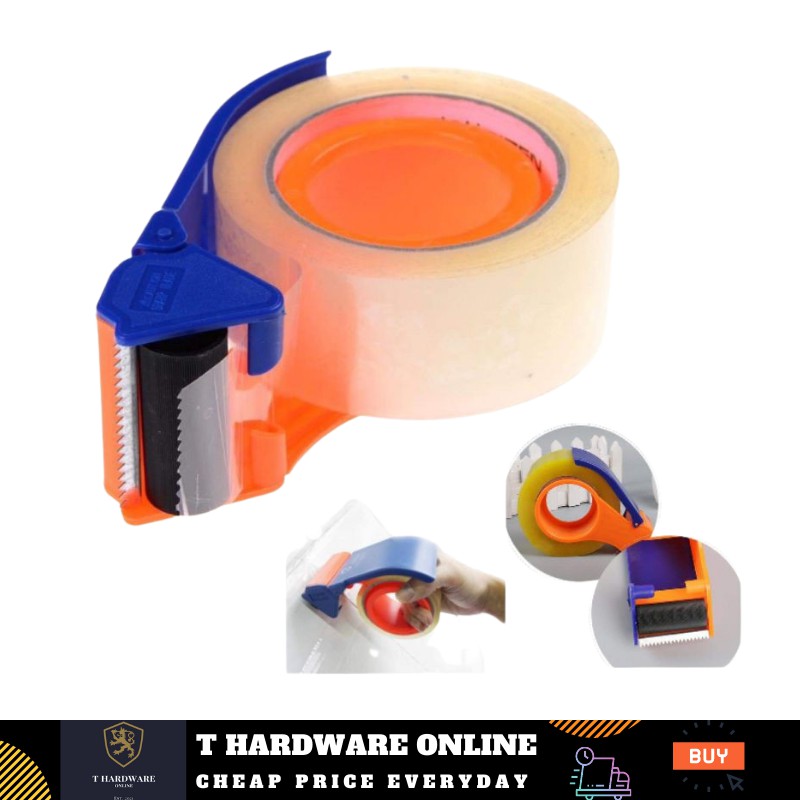 48mm PVC Tape dispenser Orange Tape Dispenser Sealer Cutter 2 inch 2 ...