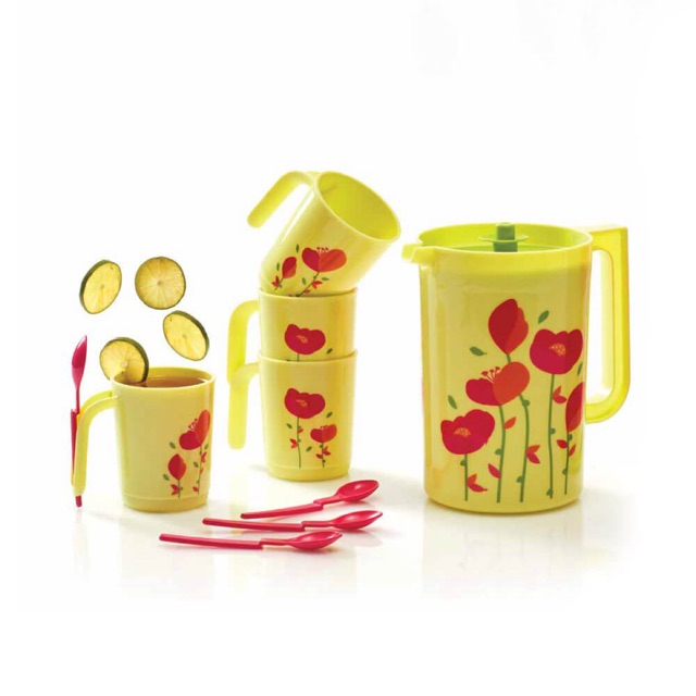 Tupperware Flower Drink Set | Shopee Malaysia
