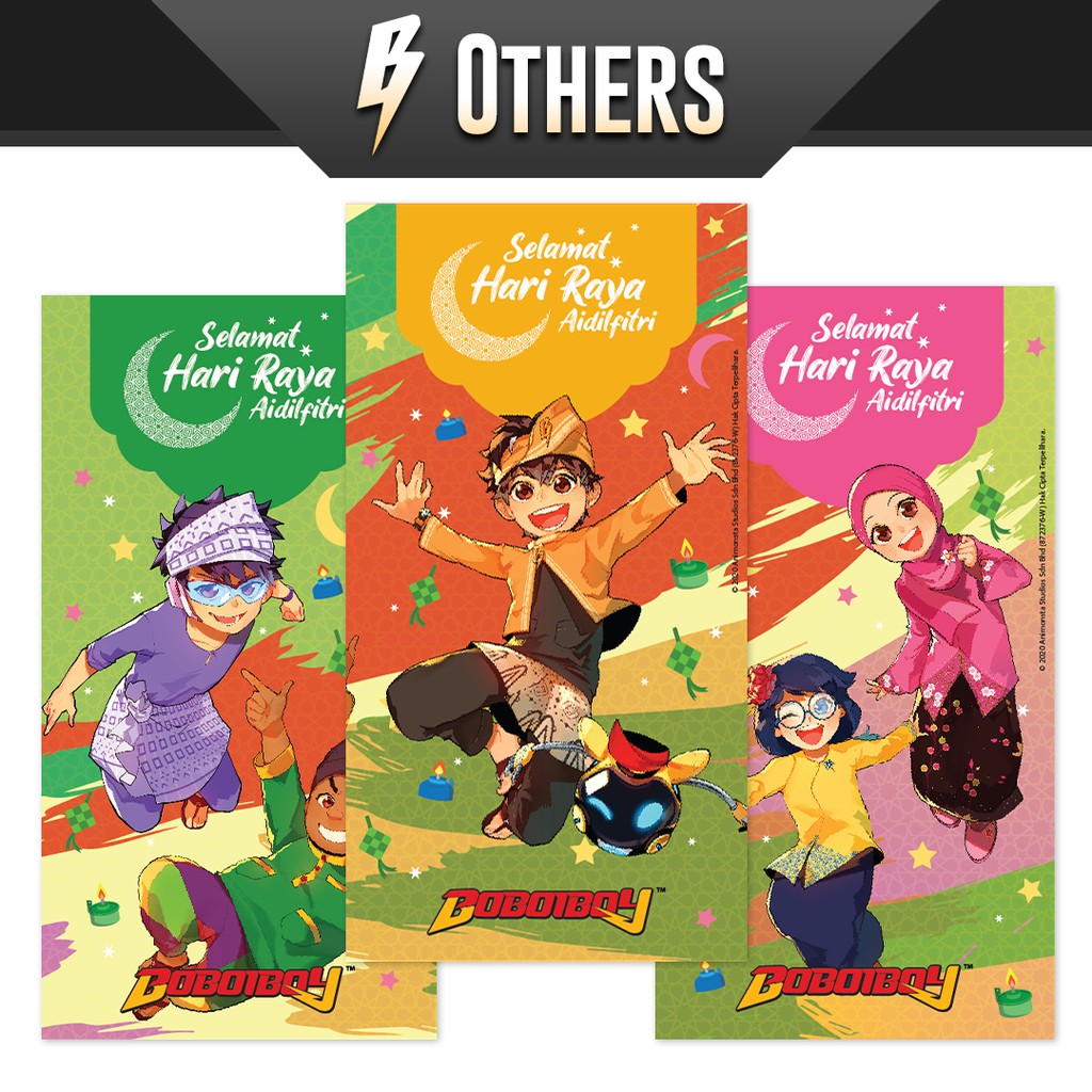BoBoiBoy Sampul Raya - Design B (3 Packets) | Shopee Malaysia