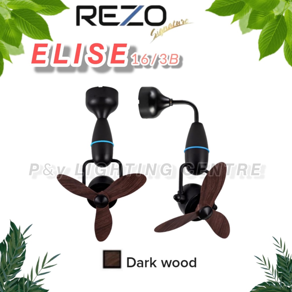 REZO Elise 3B/16" DC Remote Ceiling & Wall Fan | Shopee Malaysia