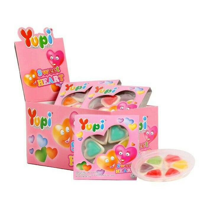 12 Pcs Original Yupi Sweet Heart Gummy HALAL 15g Each (LOCAL READY ...